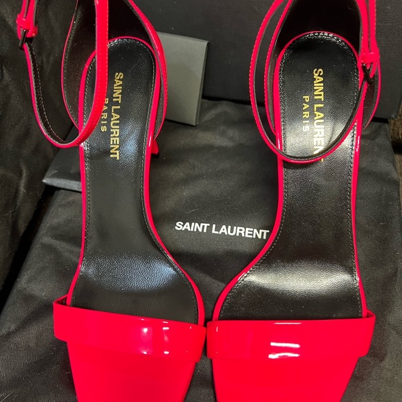 Saint Laurent | Shoes | Neon Pink Ysl Heels | Poshmark